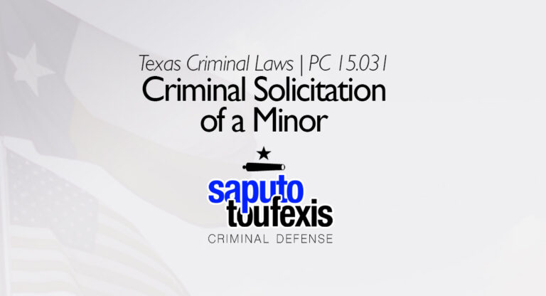 The Texas Criminal Solicitation of a Minor Law | PC §15.031